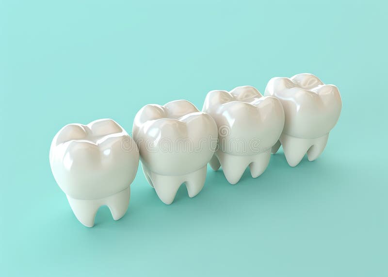 Three-dimensional Illustration of Dental Crown Placement on a Molar ...