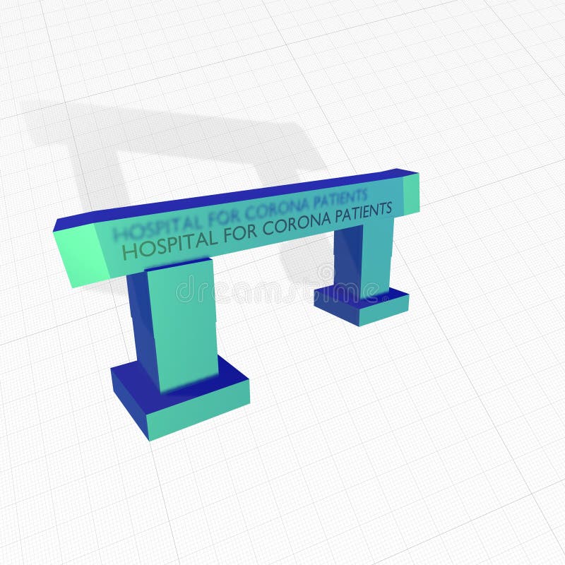 Three Dimensional Image of a Hospital Entry Gate for Corona Patients ...