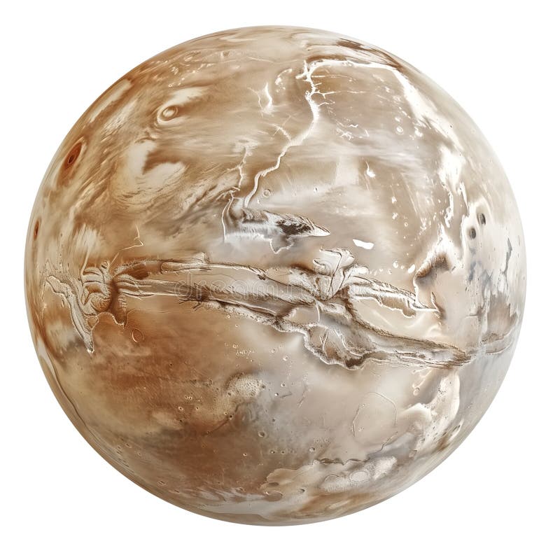 A Three-dimensional Image of Venus Viewed from Space, Which Give Stock ...