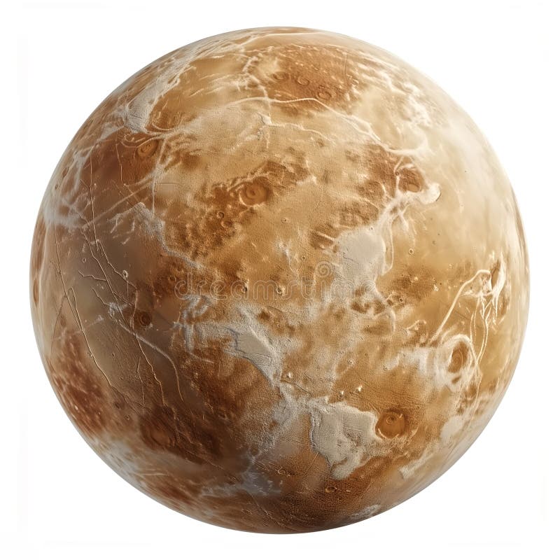 A Three-dimensional Image of Venus Viewed from Space, Which Give Stock ...