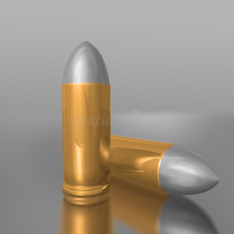 Three Bullets Outline Icon. Ammo Vector Symbol Stock Vector ...