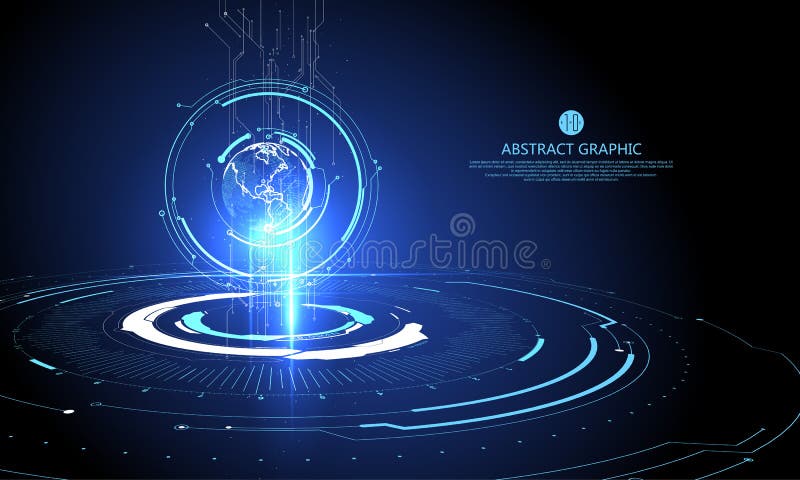 Three-dimensional Interface Technology, Science Fiction Scene Stock ...