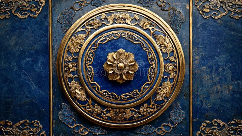 A Three-dimensional Japanese Decorative Pattern, Featuring Stucco ...