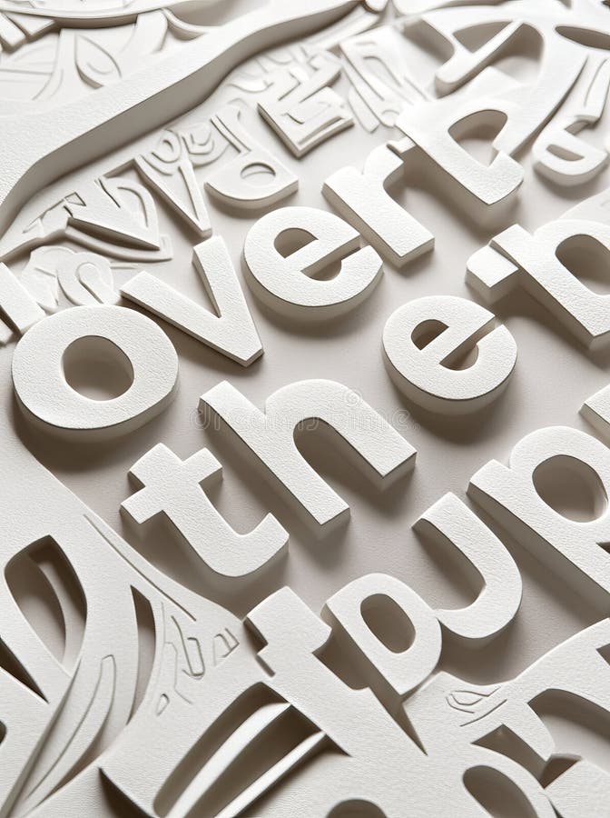 Three-dimensional Letters on a Textured Wall. Stock Illustration ...