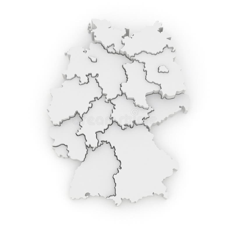 Three-dimensional Map of Germany. Stock Illustration - Illustration of ... Three-dimensional Map of Germany. Stock Illustration - Illustration of ...