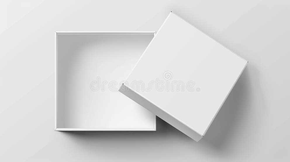 Three-dimensional Mockup of a White Matchbox Container Box Package ...