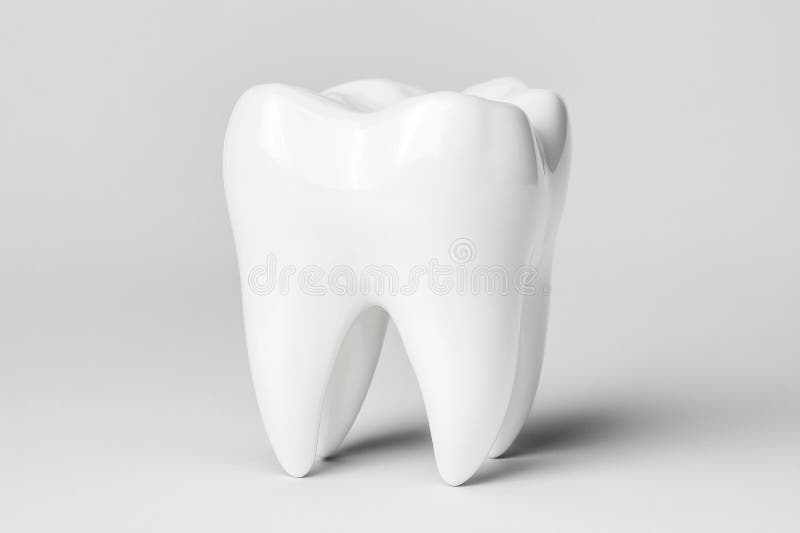 Three-Dimensional Model of a Human Tooth Stock Illustration ...