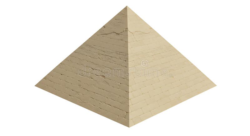 Three-dimensional Model of a Pyramid, Resembling the Great Pyramid of ...