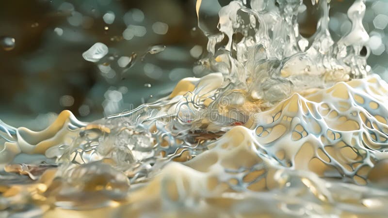 Threedimensional Model of the Synaptic Cleft Emphasizing Its Threepart ...