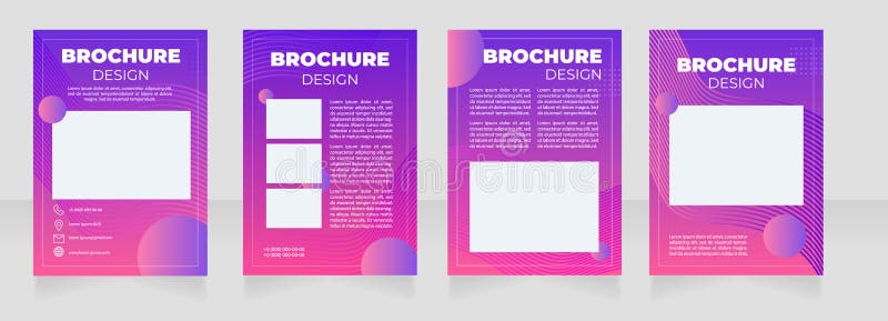 Three-dimensional Modeling Course Blank Brochure Layout Design Stock ...