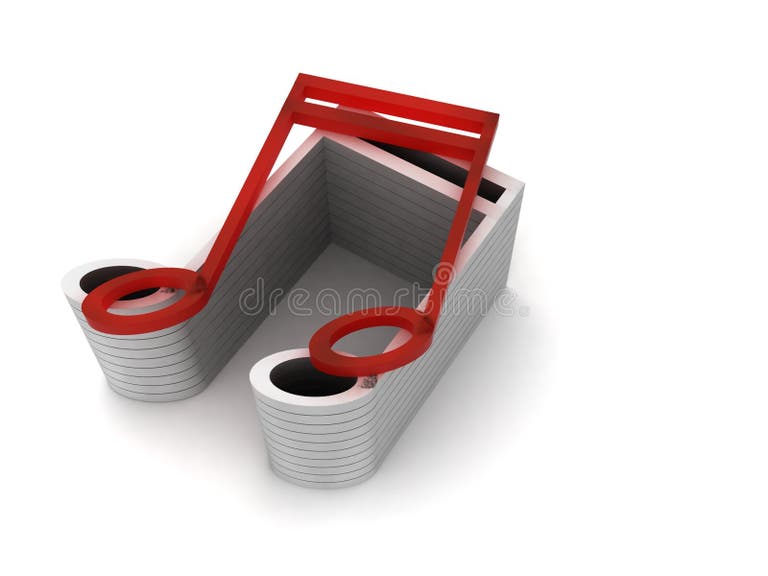 Dimensional Musical Notes Three Stock Illustrations – 369 Dimensional ...