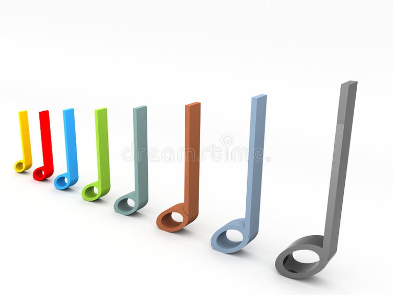 Dimensional Musical Notes Three Stock Illustrations – 369 Dimensional ...