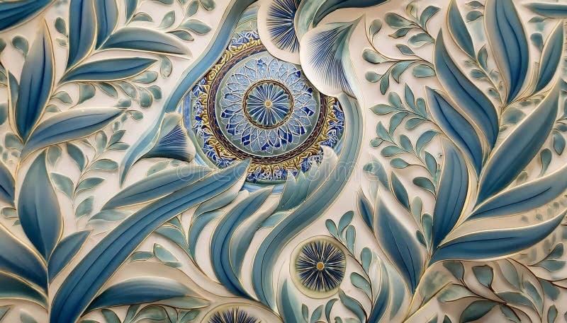 Three Dimensional Nature Pattern that Looks Like Oriental Porcelain ...