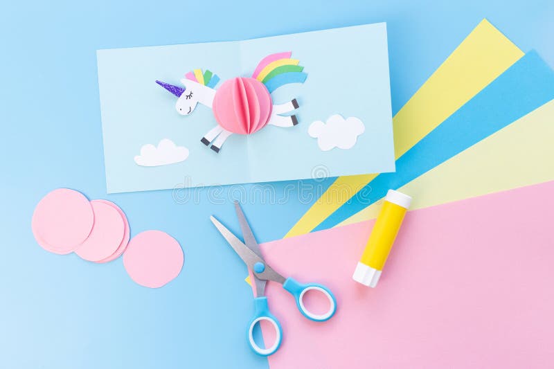 Three-dimensional Paper Craft Featuring Colorful Paper Elements, with ...