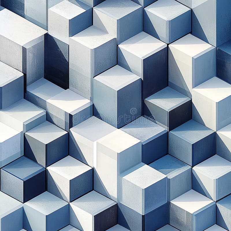 Isometric Cubes: a Three-Dimensional Pattern of Interlocking Cubes ...