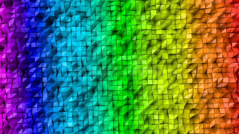 Three-dimensional Plane of Iridescent Color. 3d Render Stock ...