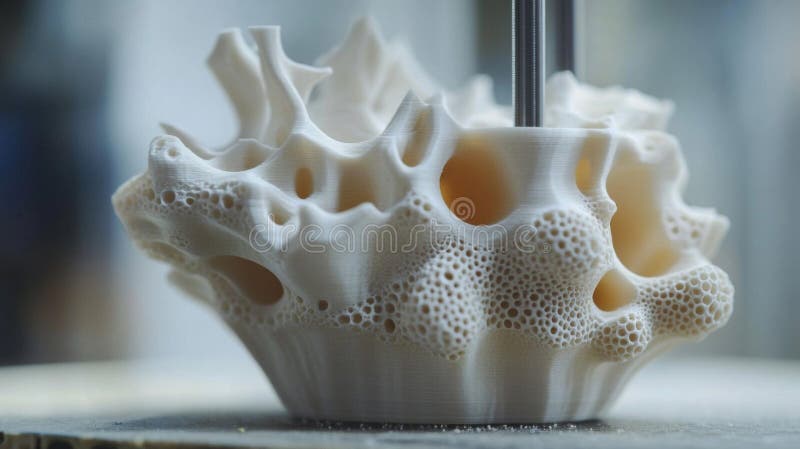 Three Dimensional Printed Organic Porous Structure Model Stock ...