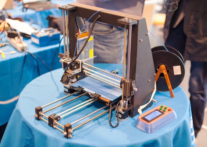 Three Dimensional Printing Machine Stock Image - Image of industrial ...