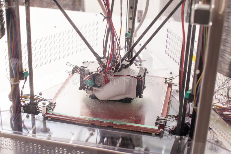 Three Dimensional Printing Machine Stock Photo - Image of model ...