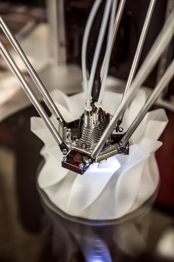 Three Dimensional Printing Machine Stock Photo - Image of machinery ...