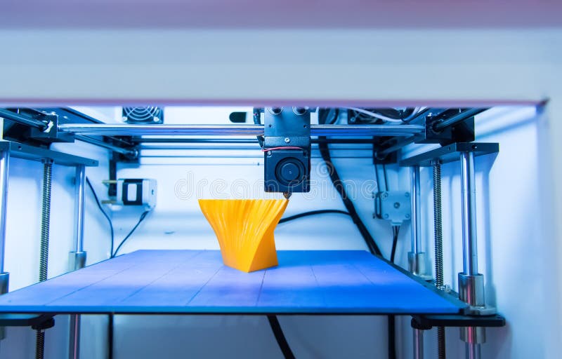 Three Dimensional Printing Machine Stock Photo - Image of creativity ...