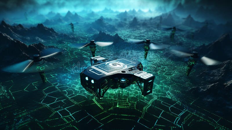 Drone Hovering Over a Binary Code Landscape - a Three-Dimensional ...