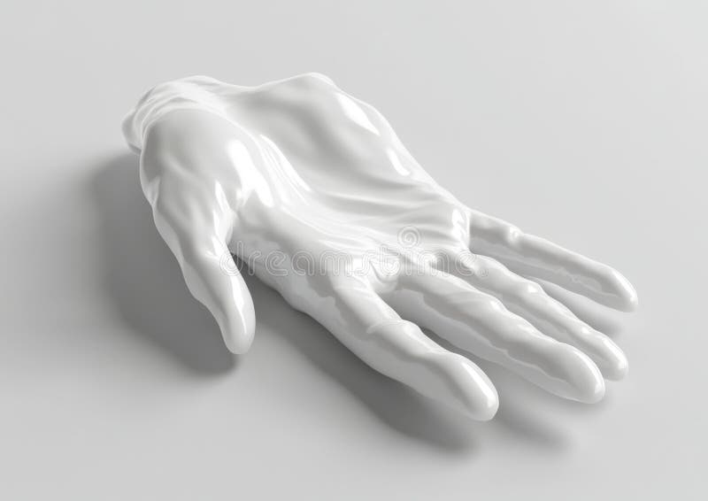 Three-dimensional Rendering of an Empty Hand, Open Palm, Offering ...