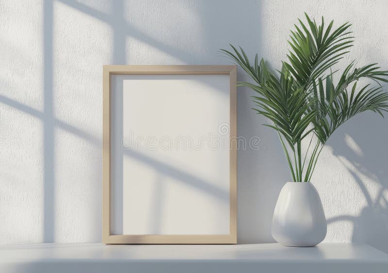 Three-dimensional Rendering of a Horizontal Frame Poster Mock Up with ...