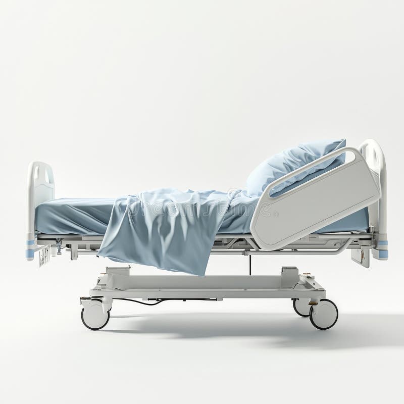 Three-dimensional Rendering of Hospital Bed Isolated on Transparent ...
