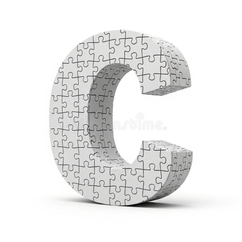 Letterform Puzzle Stock Illustrations – 16 Letterform Puzzle Stock ...