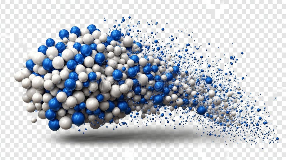 A Three-dimensional Rendering of a Molecular Structure with Abstract ...