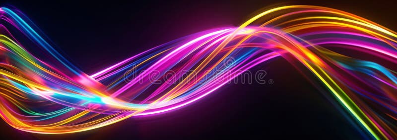 Three-dimensional Rendering of Neon Lights in the Dark with Reflections ...