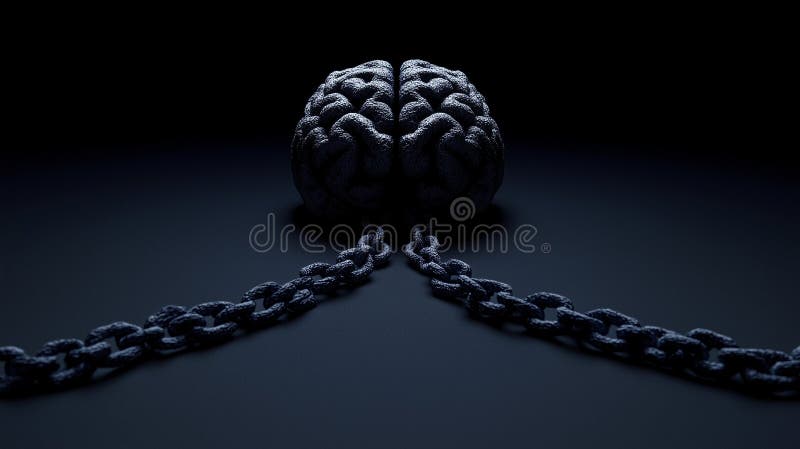 A Three-dimensional Representation of a Brain is Positioned Centrally ...