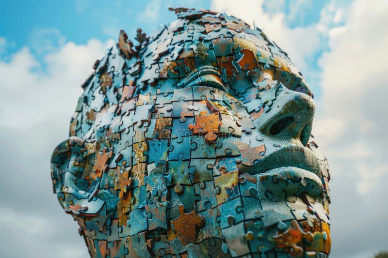 A Three-dimensional Representation of a Human Head Constructed from ...