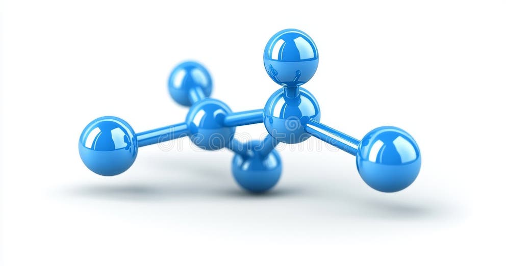 Three-dimensional Representation of a Molecule. Conceptual Depiction of ...