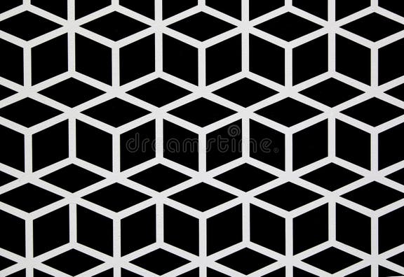 Three-dimensional Rhombus Wall Stock Image - Image of geometric ...