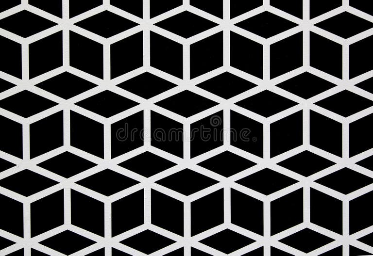 Three-dimensional Rhombus Wall Stock Image - Image of geometric ...