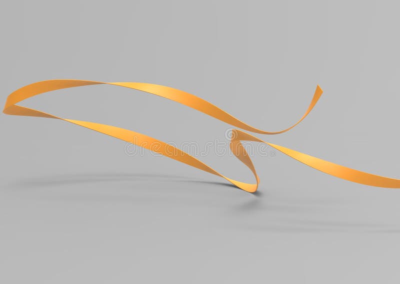 Three dimensional ribbon stock illustration. Illustration of concept ...