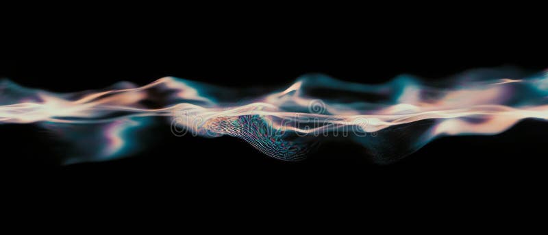 Three-dimensional Sparks Create Ethereal Texture with Depth on Black ...