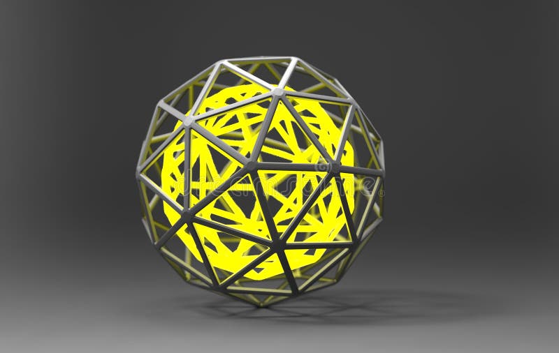 Three dimensional sphere stock illustration. Illustration of ball ...