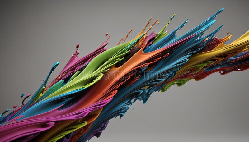 A Three-dimensional Splash that Blends Perfectly and Beautifully. with ...