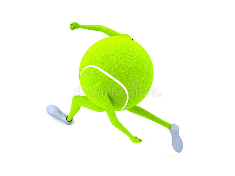 Three Dimensional Tennis Ball With Hands And Legs Picture. Image: 7053157