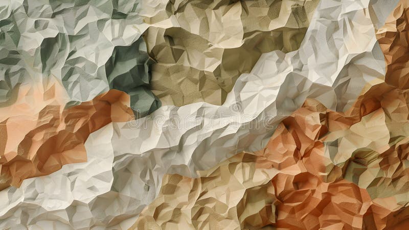Neutral Earth Tones Abstract Background with Geometric Shapes. Three ...