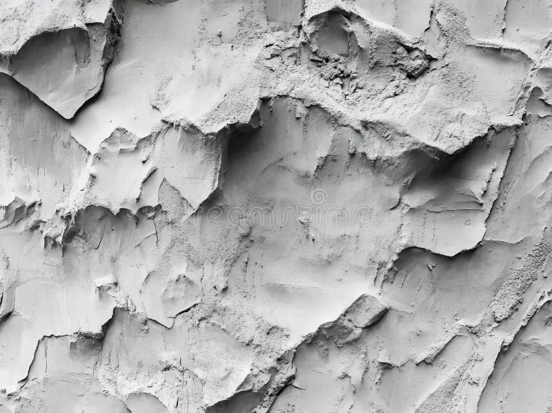 The Three-dimensional Texture of Weathered, Fractured Plaster. Stock ...