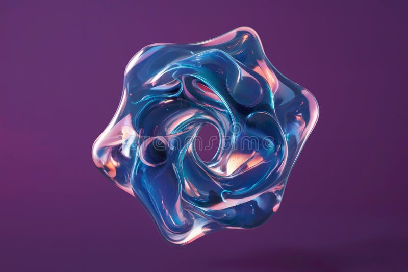 A Three-dimensional, Translucent Object that Resembles a Fluid or ...