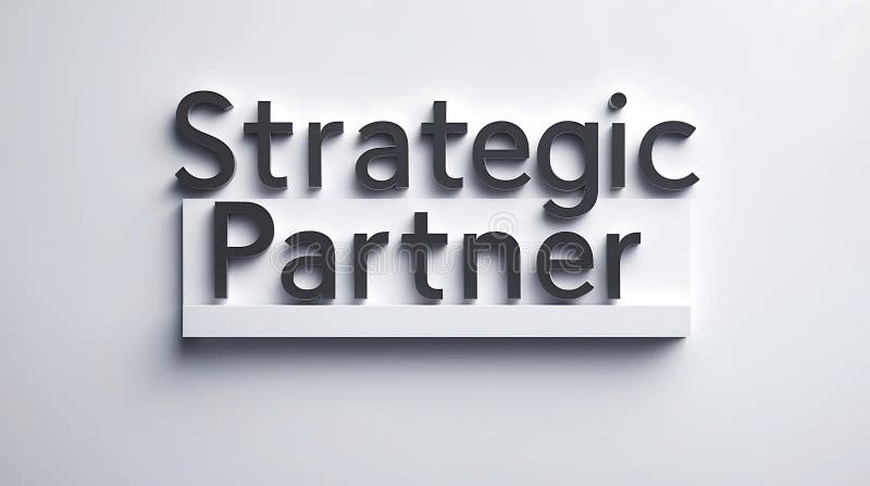 Three-dimensional Typography Design with the Phrase Strategic Partner ...