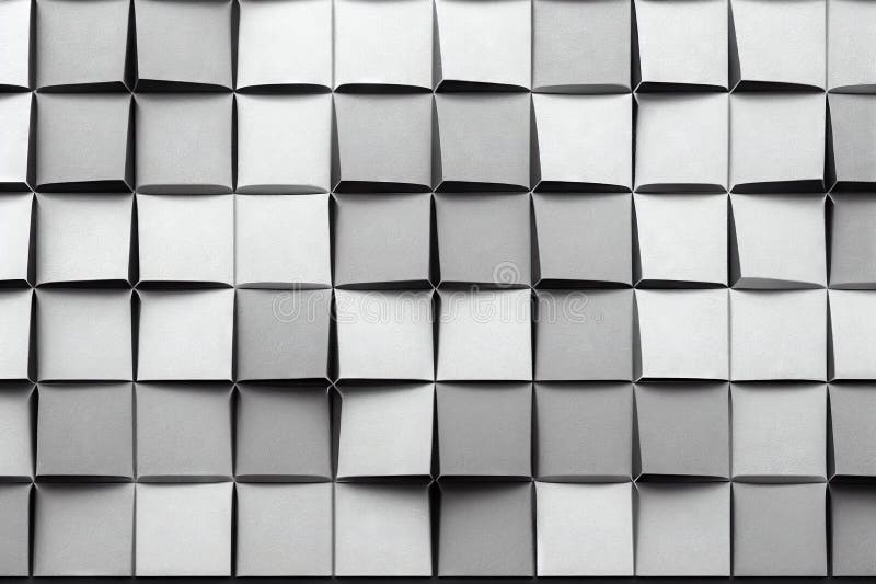 Three-dimensional Uneven Square Grey Tiles Stock Illustration ...