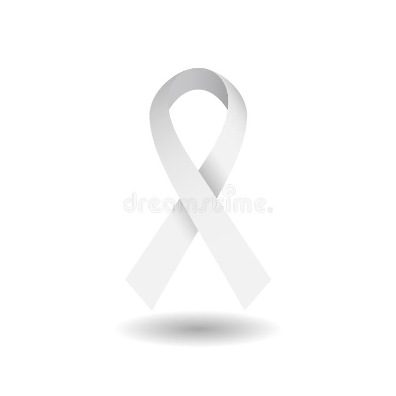 Elegant White Ribbon Design in 3D Style for Various Uses Stock Vector ...