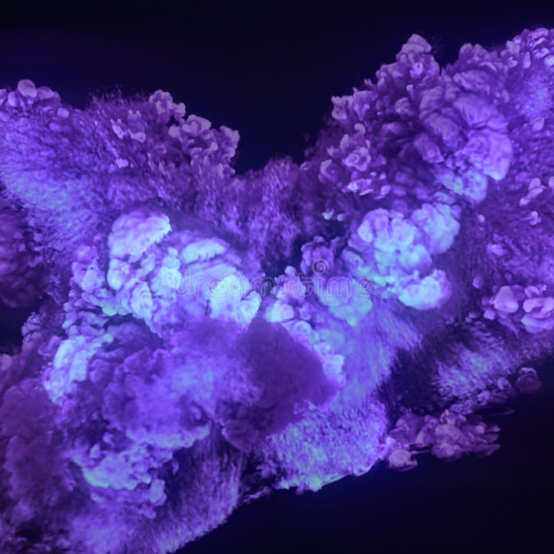 Three-dimensional Visualization of a Chemical Neon Color Explosion. 3d ...