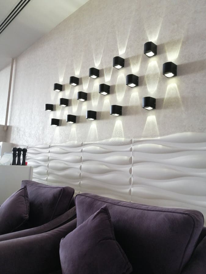 THREE Dimensional WALLPAPER Stock Image - Image of room, wall: 219320473